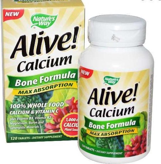 Alive! Calcium Botten formule (120 tabletten) - Nature's Way | bol.com