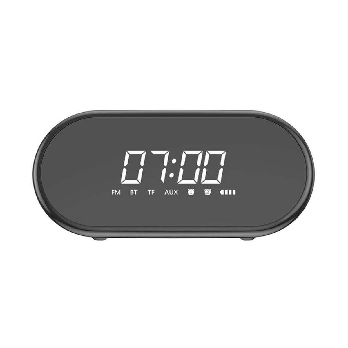 BASEUS Wireless Alarm Clock Bluetooth Speaker - Zwart | bol.com