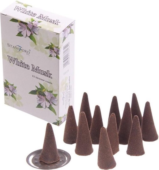 Stamford wierook kegeltjes witte muskus geur - Lichaam in balans ...
