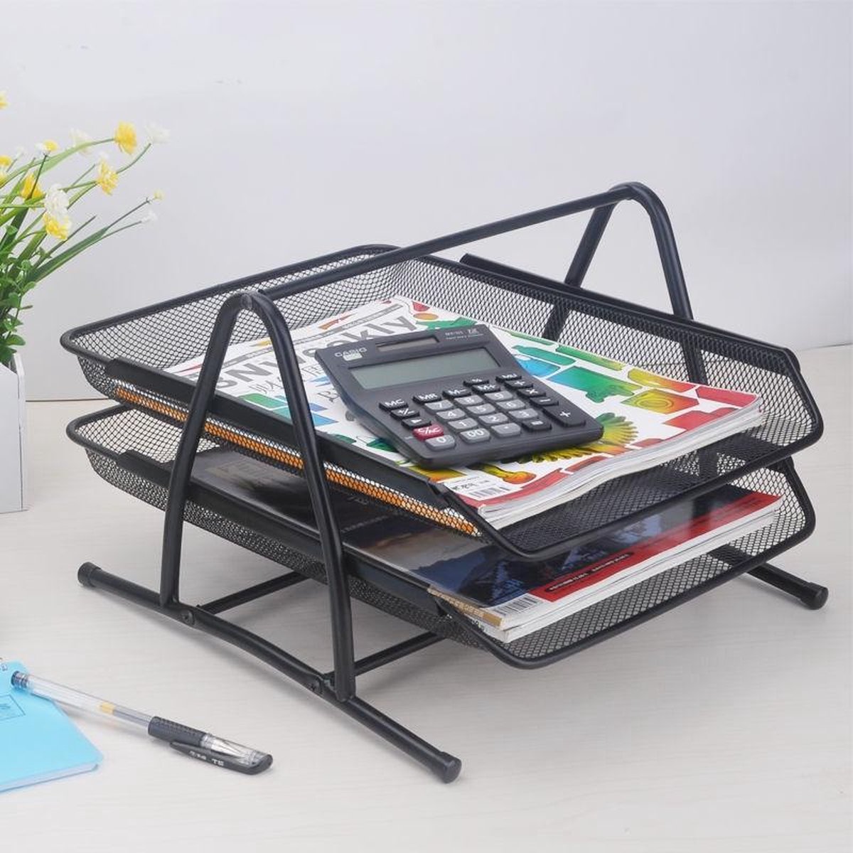 Decopatent® Brievenbak 2 vakken met 2 uitschuifbare lagen - Postbakje ...