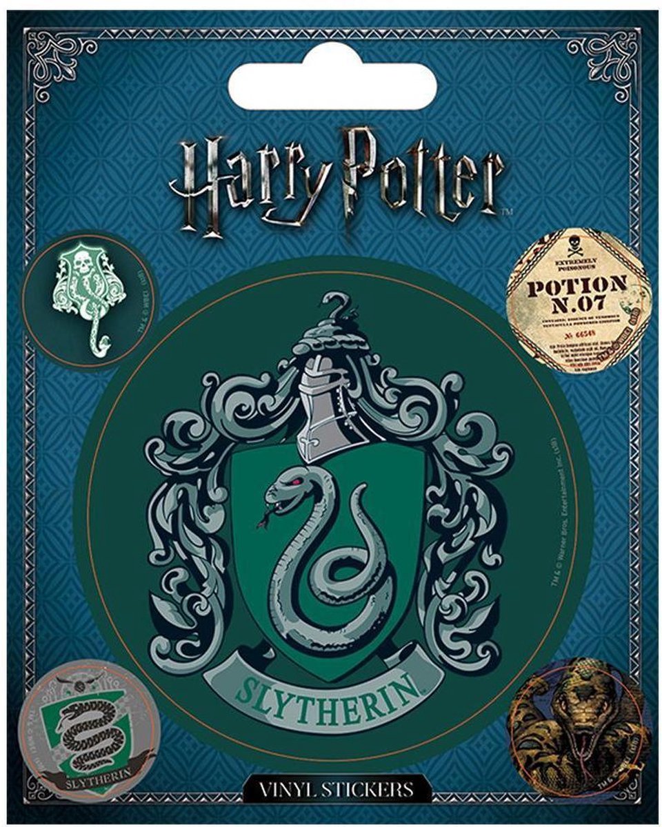 HARRY POTTER VINYL STICKERS SLYTHERIN | bol