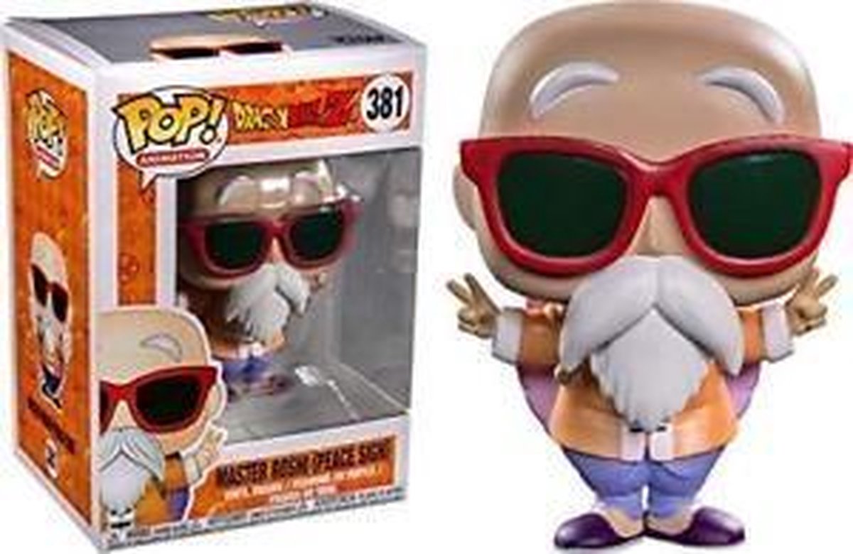 Funko Pop! 382 Animation Dragon Ball Z Master Roshi (Peace Sign ...