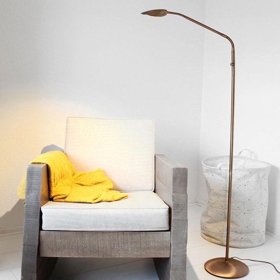 Vloerlamp Mexlite Dennis - Brons | bol