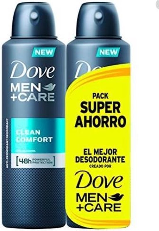 Dove Men Clean Comfort Deodorant Spray 2x200ml | bol.com