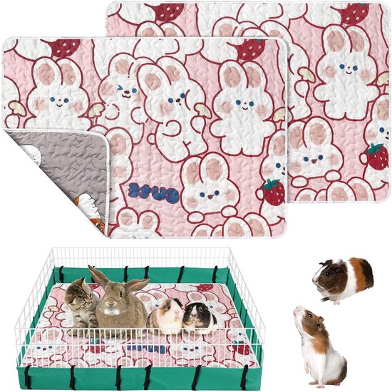 Grote cavia-kooivoering - 2 stuks - wasbaar en aan de lucht gedroogd - absorberend -... | bol