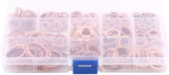 Koperen O-ring Sluitringset - 280-delig - 12 Maten - Koperen Platte ...