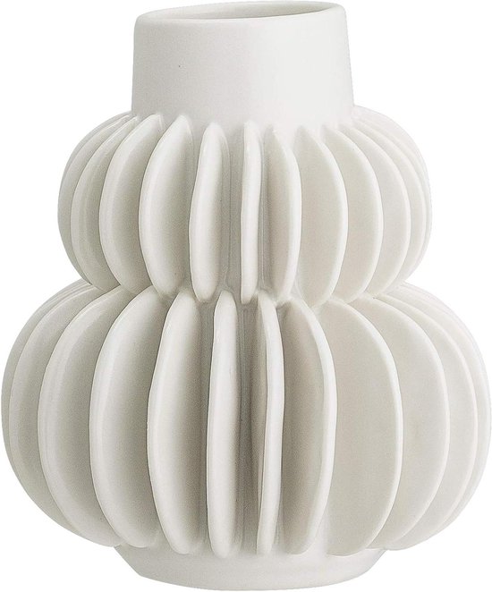Wit keramieken vaas - Scandinavisch design | bol