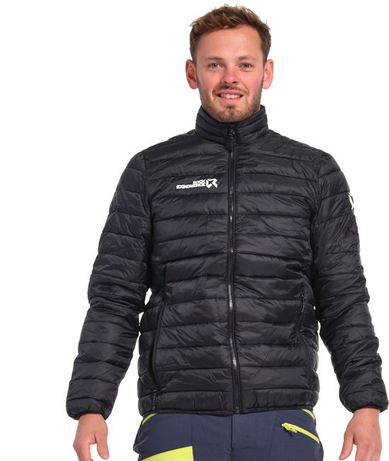 Rock Experience FORTUNE PADDED Heren Outdoorjas Zwart L - Donsjas | bol