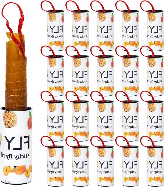 20 Pack Fly Traps - Papier Fruit Fly Sticky Rolls - Sterke Lijm - Fly ...