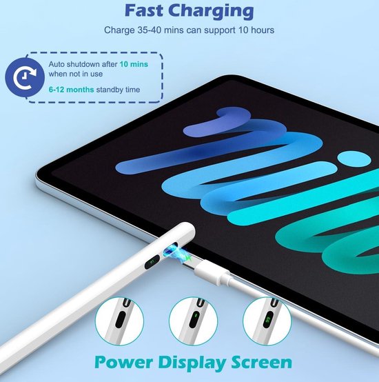 Fast Charge Stylus Pen Universal for Touch Screens -... | bol