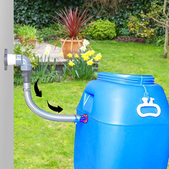 Regenton Regentonset regengoot | Voor daken tot 80 m² | Aansluitslang ...