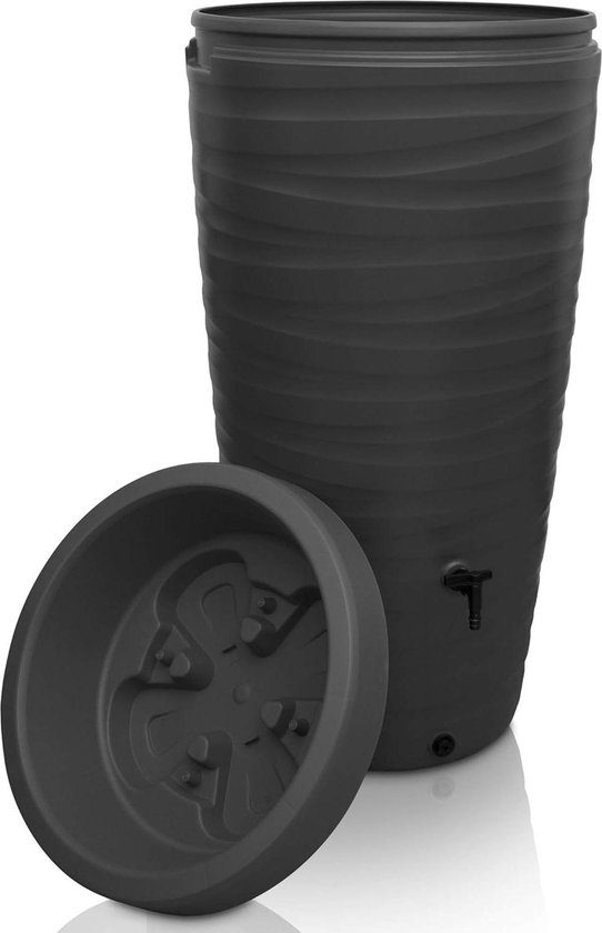 Regenton 240-liter Wave Design kunststof regenvat - vorstbestendig ...