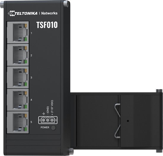 Teltonika NETWORKS TSF010 Flat Ethernet Switch Unmanaged Fast Ethernet (10/100) DIN... | bol