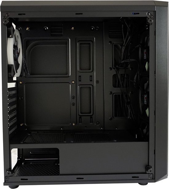 LC-POWER® Quad-Luxx Midi Tower ATX PC Case - Computer Behuizing - 4 RGB ...