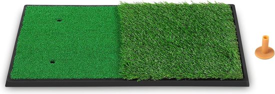 Golfmat Draagbare Oefenmat voor Golf - 2 Kleuren - Gras Buiten ...