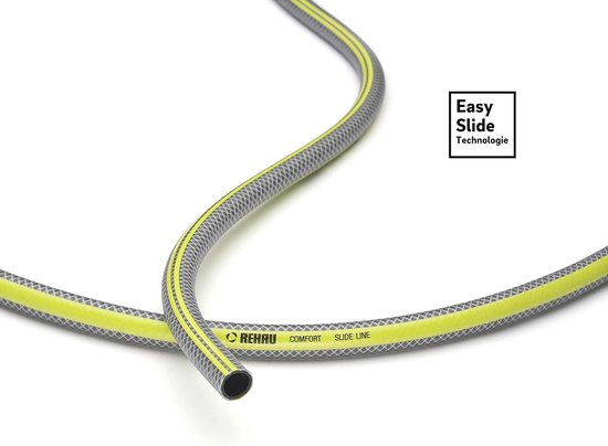 Comfort Slide Line tuinslang grijs geel 1 2 inch 20 m - Flexibel en ...