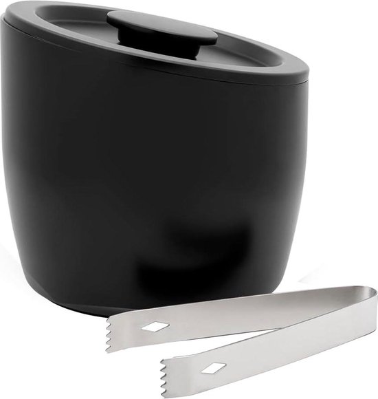 Ijsbak dubbelwandig 25L roestvrij staal mat zwart - Leopold Vienna Ice ...