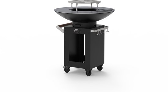 Caesar - Vuurschaal BBQ - Bakplaat Barbecue - Diameter 100cm - Wielen - Aslade | bol