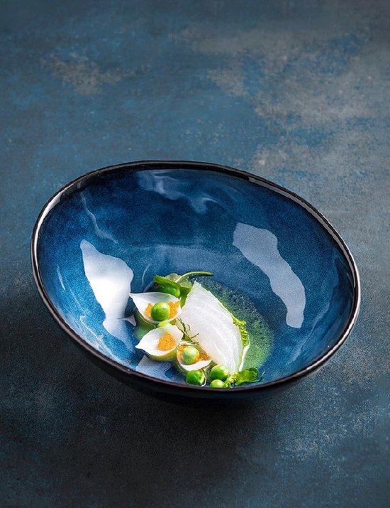 Porseleinen Salade Bowl Keramische Soep Kom Grote Ramen Bowl Noedelkom ...