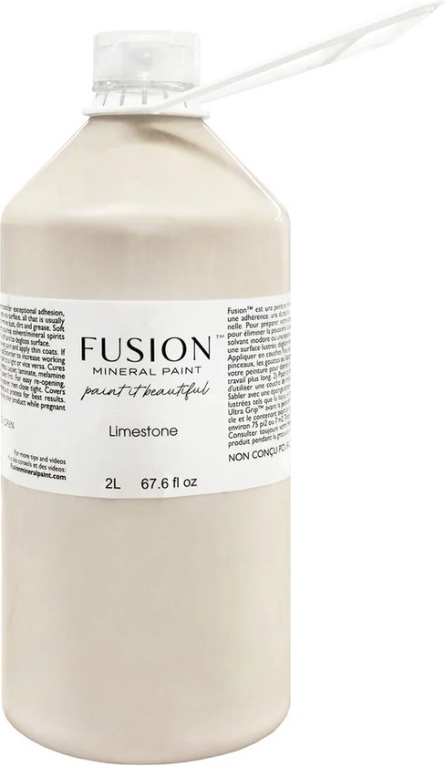 Fusion Mineral Paint - Limestone 2000ml | bol