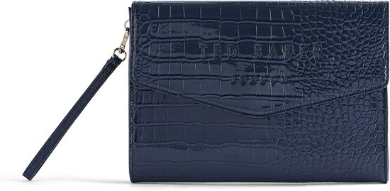 Ted Baker Crocey clutch dark blue | bol