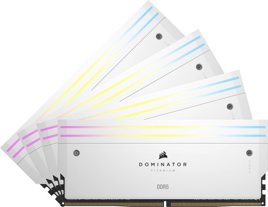 Corsair Dominator Titanium RGB White - Geheugen - DDR5 - 64 GB: 4 x 16 ...