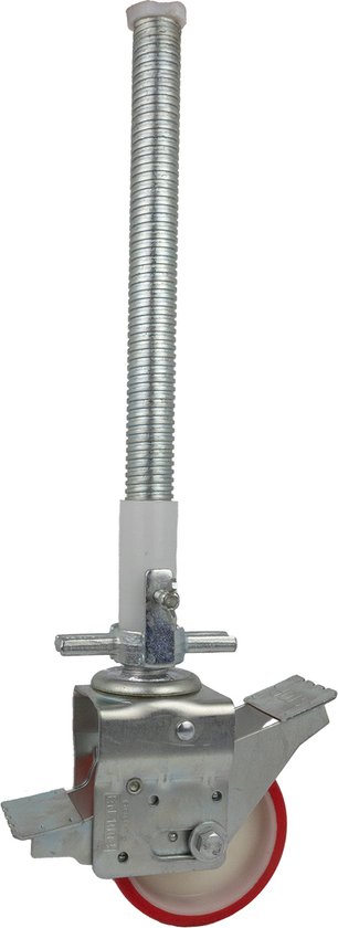 GeZu Impex ®700 kg draagvermogen Steiger voetspindel 26x500 met wielen ...