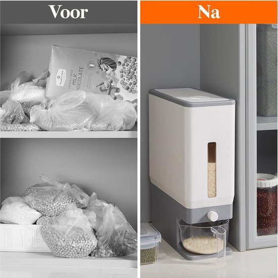 Rijst Dispenser 25.4 Lbs - Opslag Containers Vochtbestendige Emmer ...