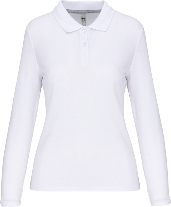 WK. Designed To Work Damespolo lange mouwen WK277 - White - XL | bol