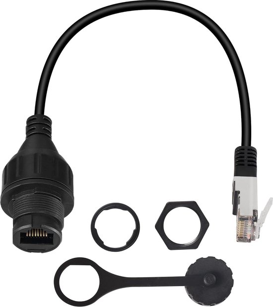 Panel Mount Waterdichte Connector CAT5e 8P8C Outdoor Ethernet LAN ...