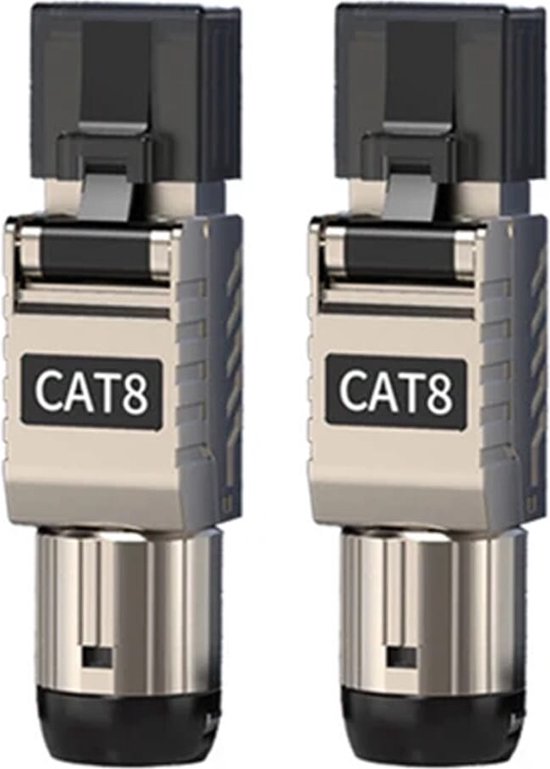 RJ45 Netwerkplug - CAT 8 STP - Voor 9mm kabeldiameter ...