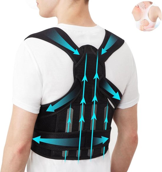 Verstelbare rug rechte houder - Pijn leenders schouderriem - Ademend ...