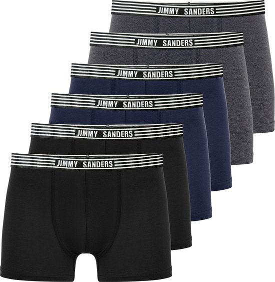 Jimmy Sanders Boxer - Boxershort Multipack 6 Pack - Onderbroek Mannen ...