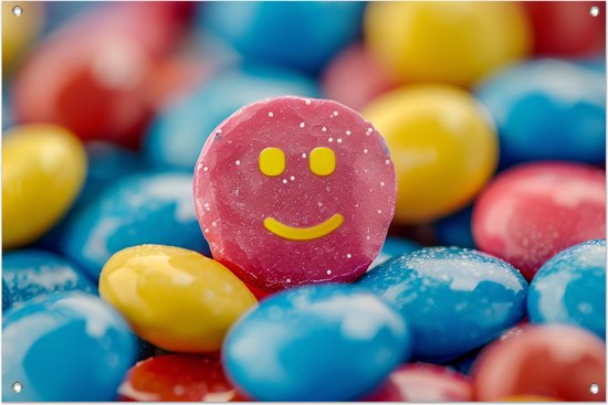 Snoep poster - Eten posters - Tuinposters Smiley - Posters buiten ...