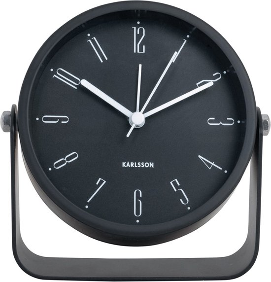Karlsson wekker Alarm Clock Regal Numbers zwart | bol