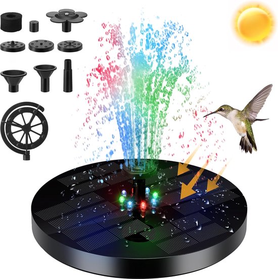 Fontein op Zonneenergie - Solar Fontein - Water Fontein - Geschikt voor ...