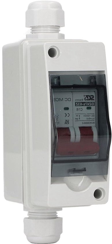 Stroomonderbreker 2P 16A DC1000V IP65 Waterdichte Scheidingsschakelaar ...