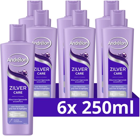 Andrélon Shampoo - Zilver Care - met kleurcorrigerende kracht, verrijkt ...