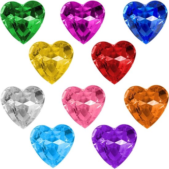 10 stuks 40mm Acryl Hartvormige Edelstenen Speelgoed Paasgeschenken ...