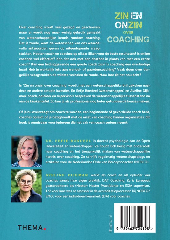 Zin en onzin over coaching | 9789462724198 | Eefje Rondeel | Boeken | bol