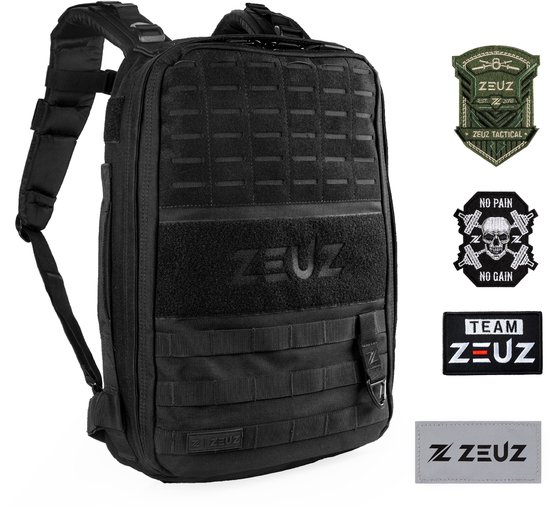 ZEUZ Rucking Backpack – Rugtas Training voor Fitness, CrossFit, Kracht ...