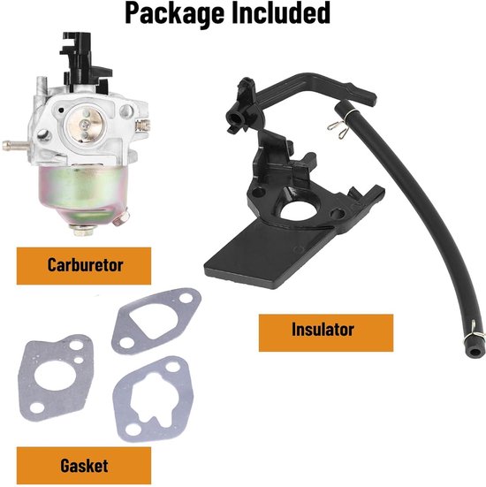 Carburateur Kit voor Grasmaaier en Generator Ruixing 127 2KW - 3KW ...
