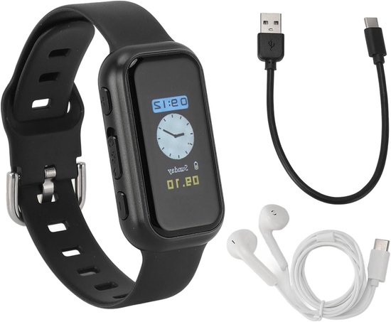 Rechargeable Smartwatch with Voice Recorder, MP3 Player, and HD Noise ...