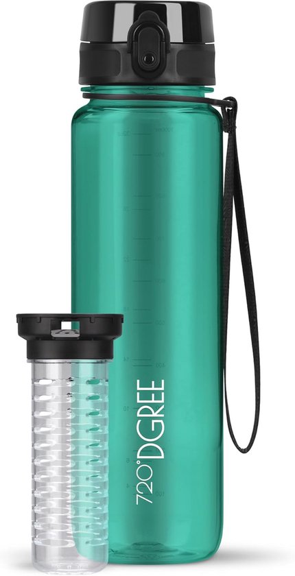 Bouteille d'eau légère 1 L avec infuseur à fruits - Sans BPA, étanche ...