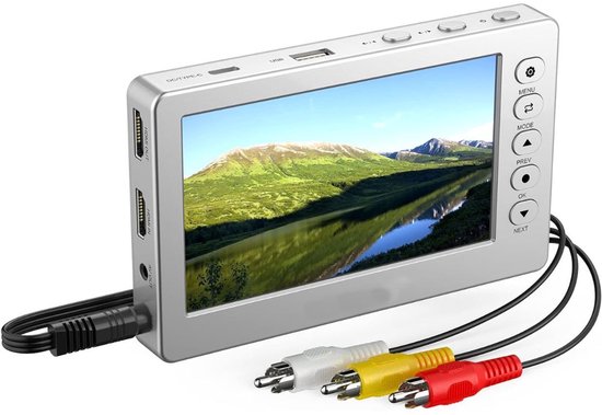 CRLYN® Vhs Videorecorder - Videobanden Digitaliseren - Vhs speler - Zilver | bol