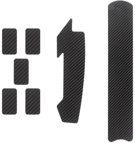 Nordivar - 7-Pack Frame Protector Carbon Stickers - Fietsframe Sticker ...