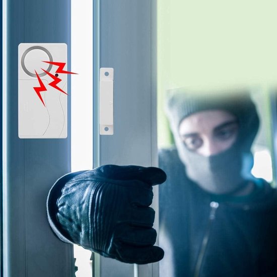 Deuralarm draadloos raam entree alarm met 108dB sirene - Huisbeveiliging magnetische... | bol