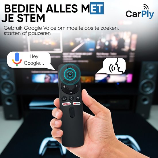 Android TV Box 4K Chromecast Streaming Box met WiFi Bluetooth Incl ...