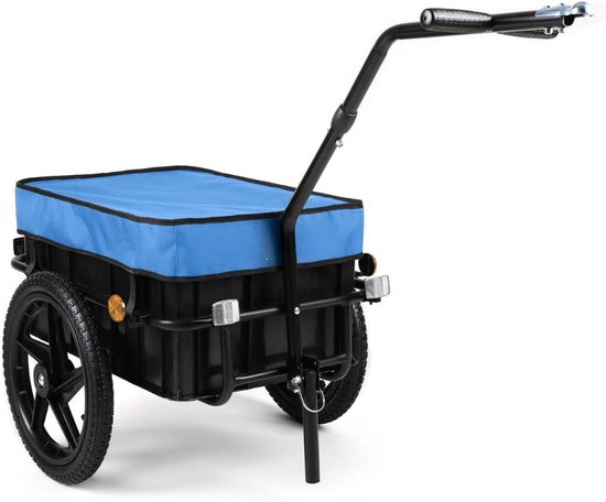 Fietskar Bagage - Fietsaanhanger - Aanhangwagen Fiets - 70L | bol