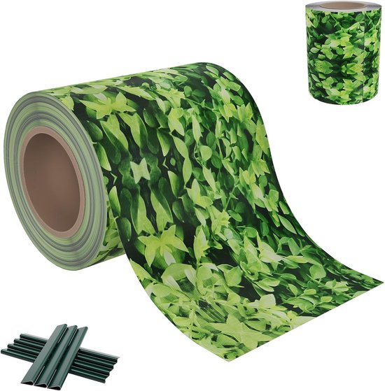 Aufun Groen Blad PVC Privacy Strip 35m Dubbel Draadgaas Schutting ...